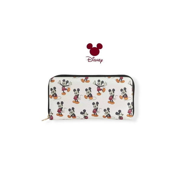Disney | Bags | Disney Mickey Mouse Character Poses Zip Around Wallet ...